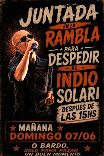 Convocan a un homenaje al “Indio” Solari en la Rambla Municipal | TSN ...